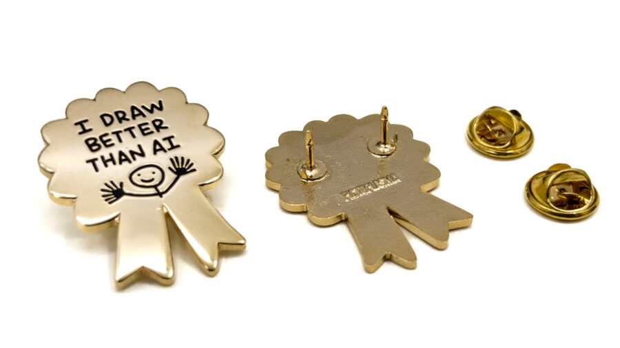 I Draw Better than AI - Pin | Picto | Publishing